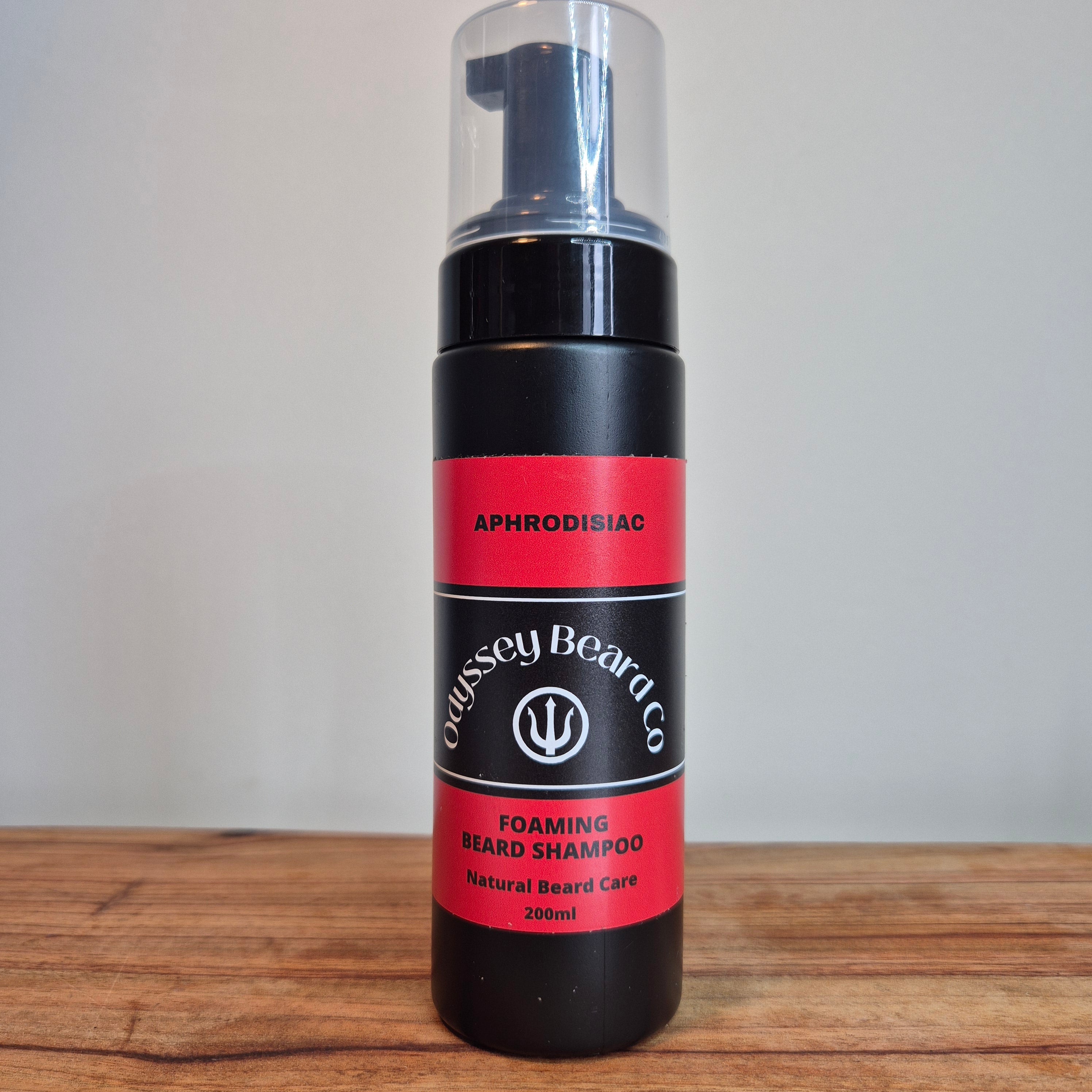 200ml Aphrodisiac Foaming Beard Shampoo – Odyssey Beard Co
