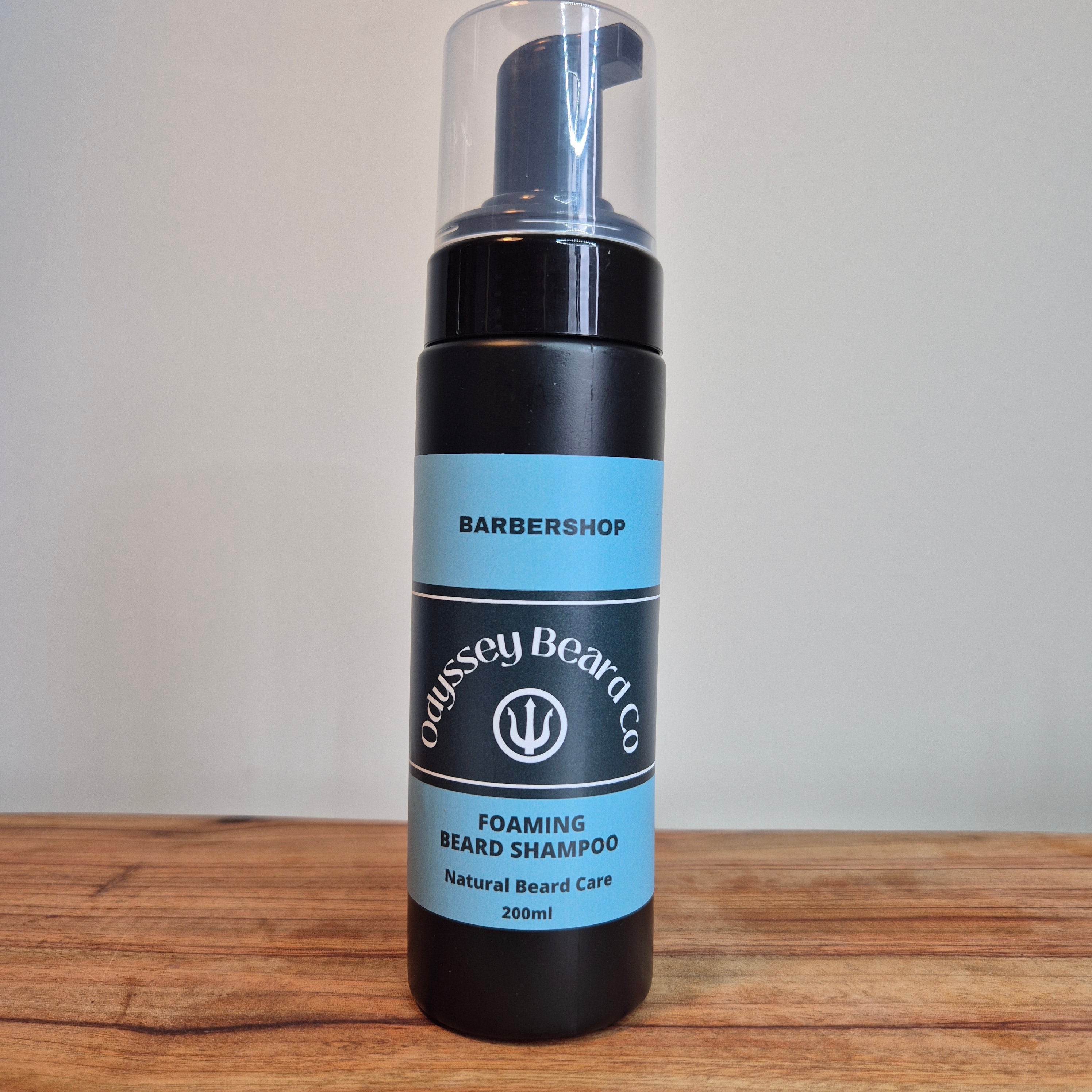 200ml Barbershop Foaming Beard Shampoo – Odyssey Beard Co
