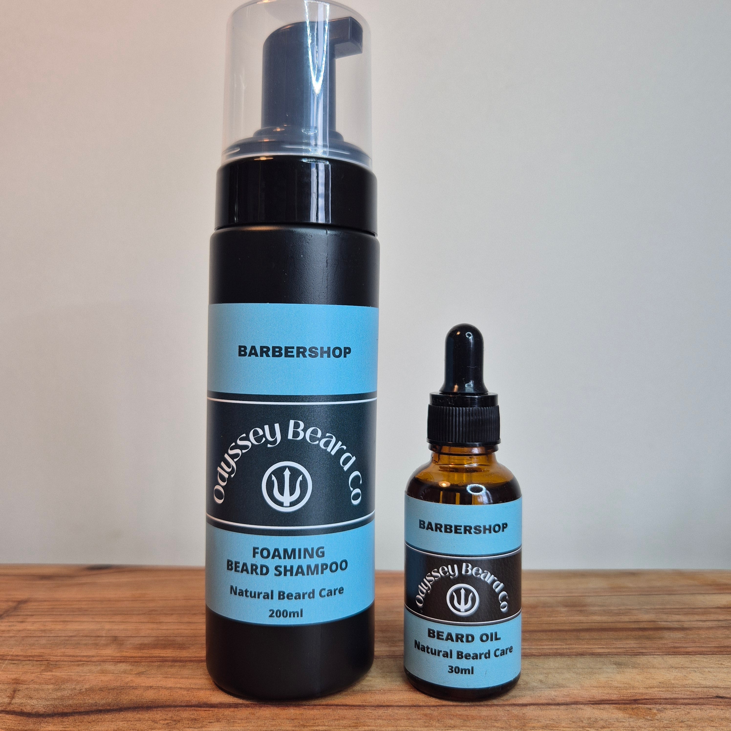 Beard Oil and Foaming Shampoo Bundle – Odyssey Beard Co
