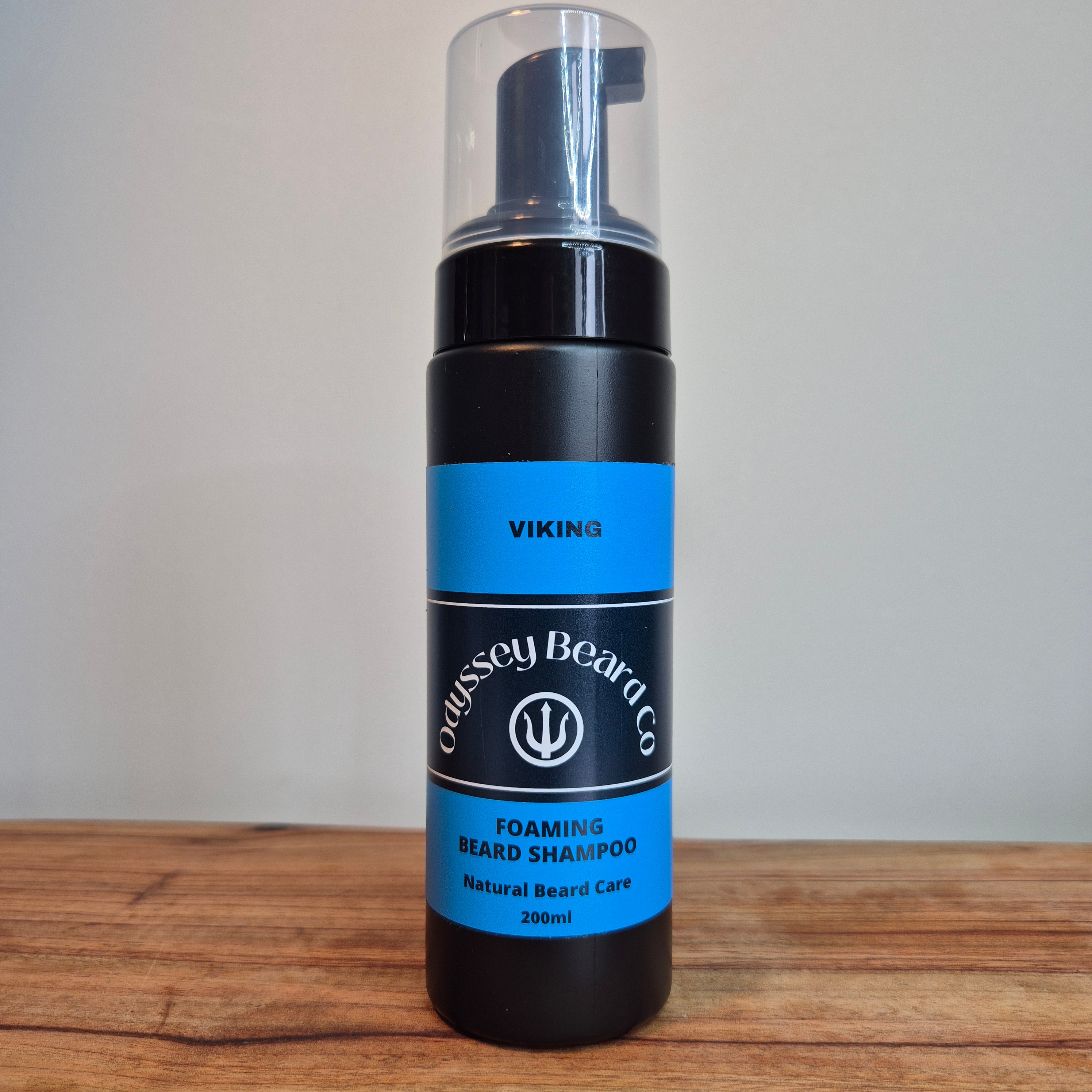 200ml Viking Foaming Beard Shampoo – Odyssey Beard Co